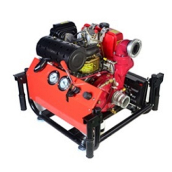 2.5 Inch Diesel Engine Fire Fighting Pumps 80m Scope Hand Lift Driven ...