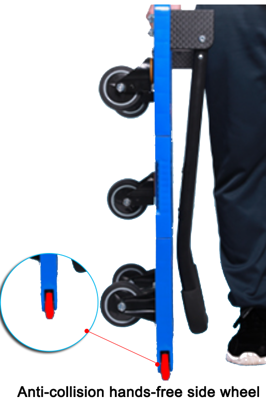 Retractable 6 Castor Foldable Platform Cart Trolley Hand Pushing 400KG ...